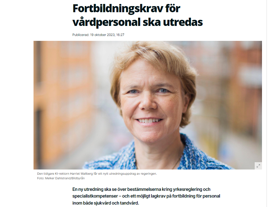 Äntligen en utredning om reglering av specialistutbildningen! | Cecilia ...